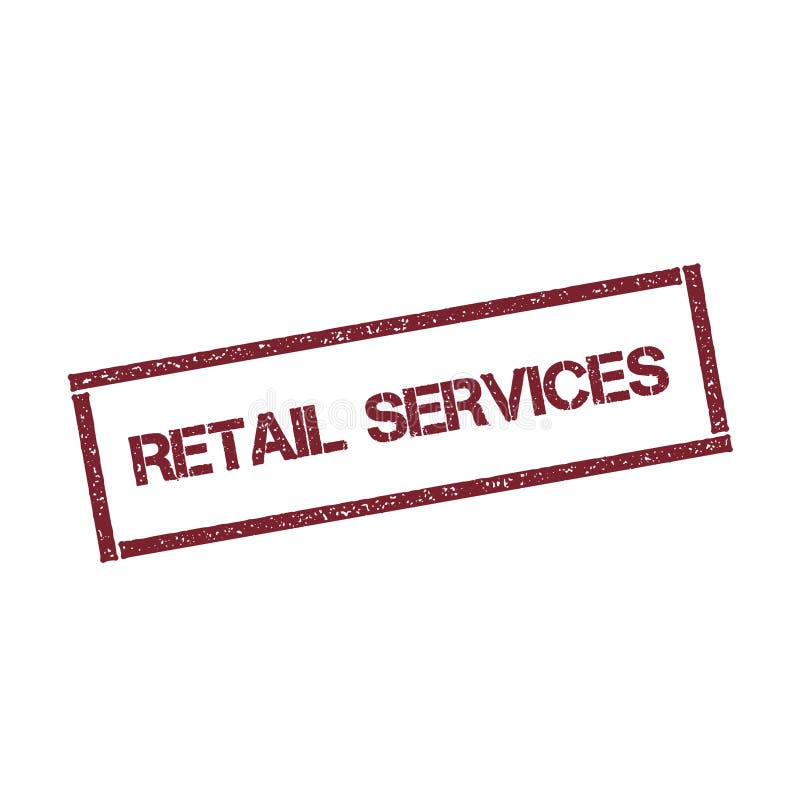 Retail Services Red Rubber Stamp Isolated on. Stock Vector ...