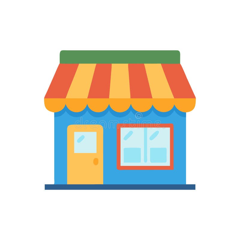 Retail Shop Icon for Business Stock Photo - Illustration of manager ...