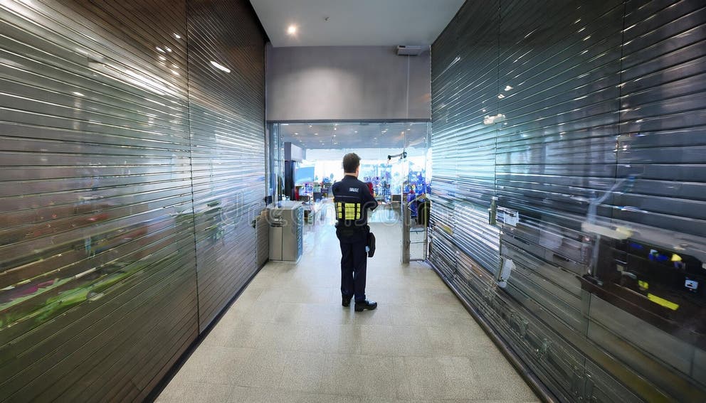 Retail Shop Secure Guard Service Stock Photo - Image of mall, secure ...