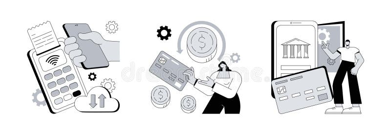Retail Software Abstract Concept Vector Illustrations. Stock Vector ...