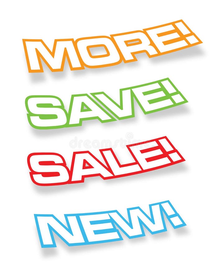 Retail Stickers stock illustration. Illustration of banner - 25906125