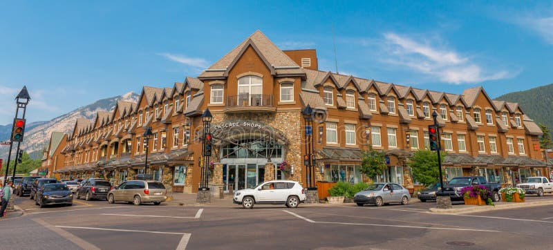 Retail Architecture of Banff National Park Editorial Stock Photo ...