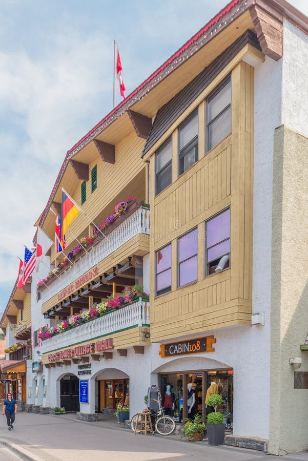 Retail Store Architecture of Banff Editorial Stock Image - Image of ...