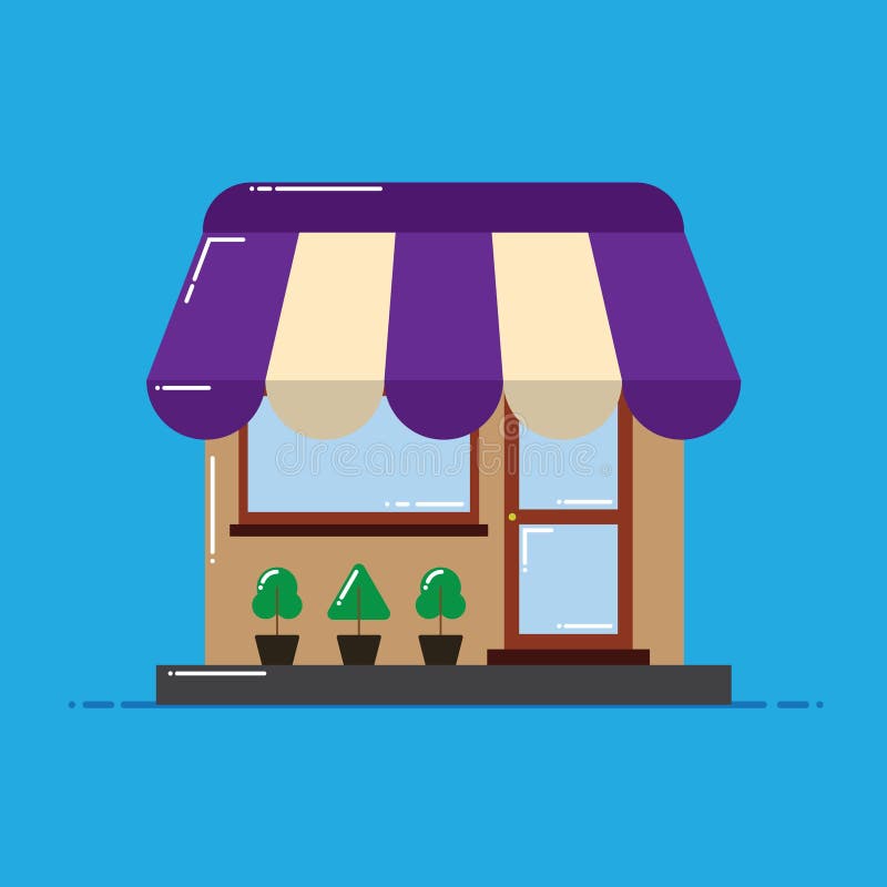 Retail Store Icon. Vector Illustration Decorative Design Stock Vector ...