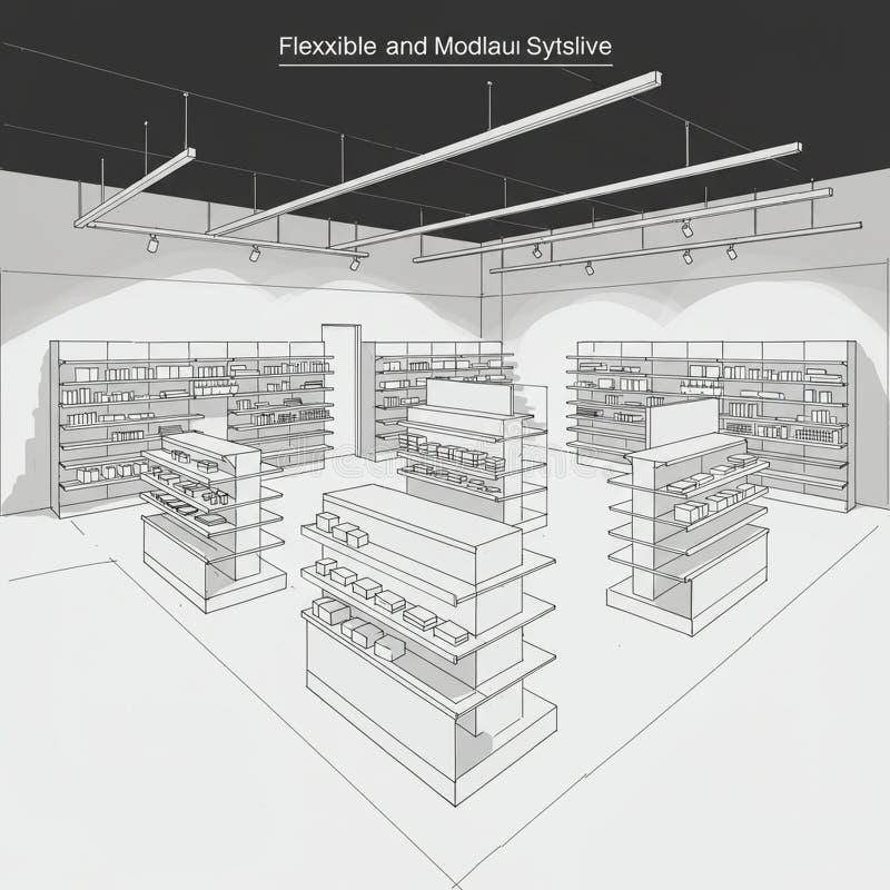 Store Interior Sketch Stock Illustrations – 2,646 Store Interior Sketch ...