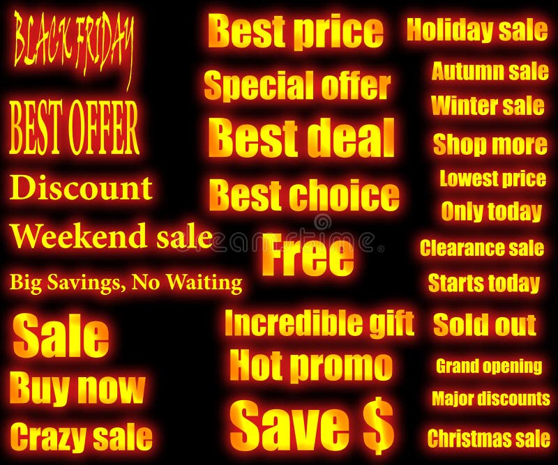 Retail text stock illustration. Illustration of savings - 46539330