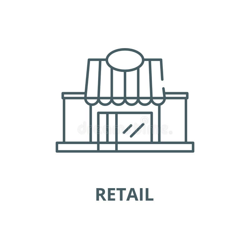 Retail Vector Line Icon, Linear Concept, Outline Sign, Symbol Stock ...