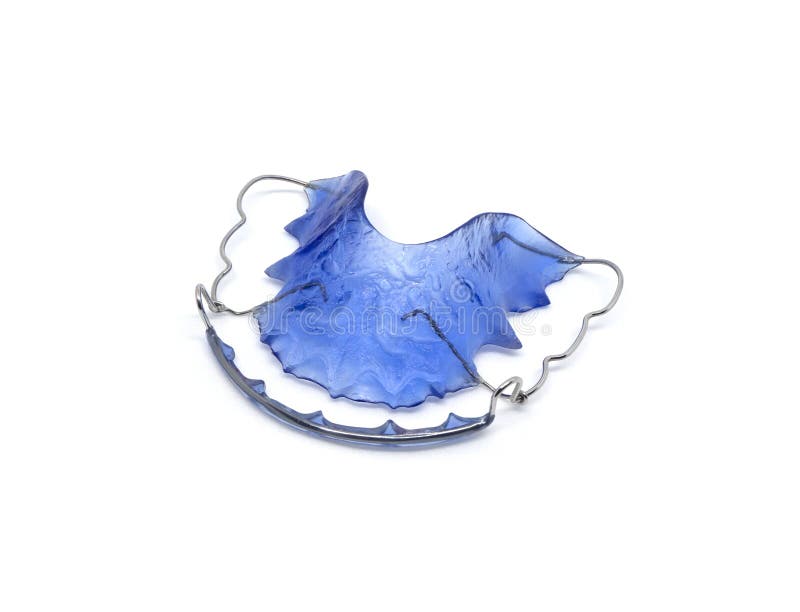 Retainer Blue on a White Background, Isolated Stock Image - Image of ...