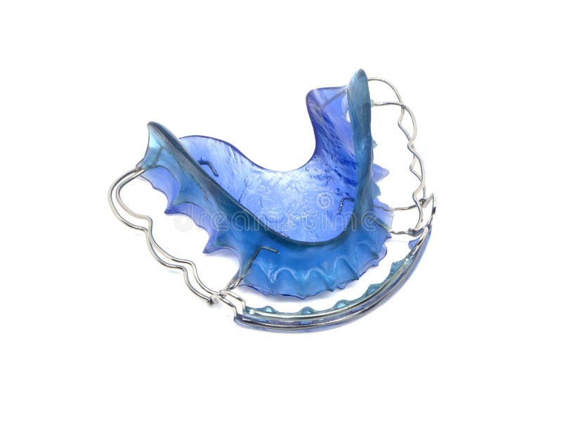 Retainer Blue on a White Background, Isolated Stock Photo - Image of ...