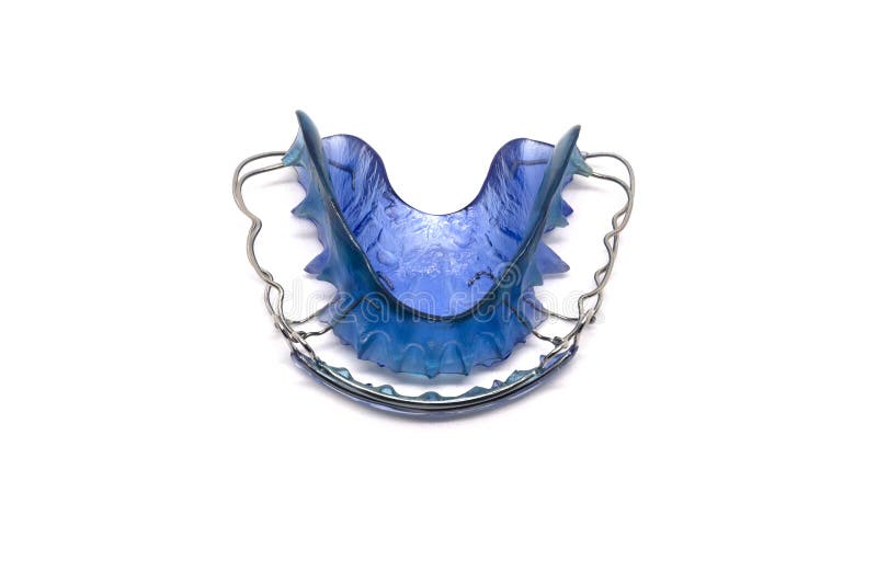 Retainer Blue on a White Background, Isolated Stock Image - Image of ...