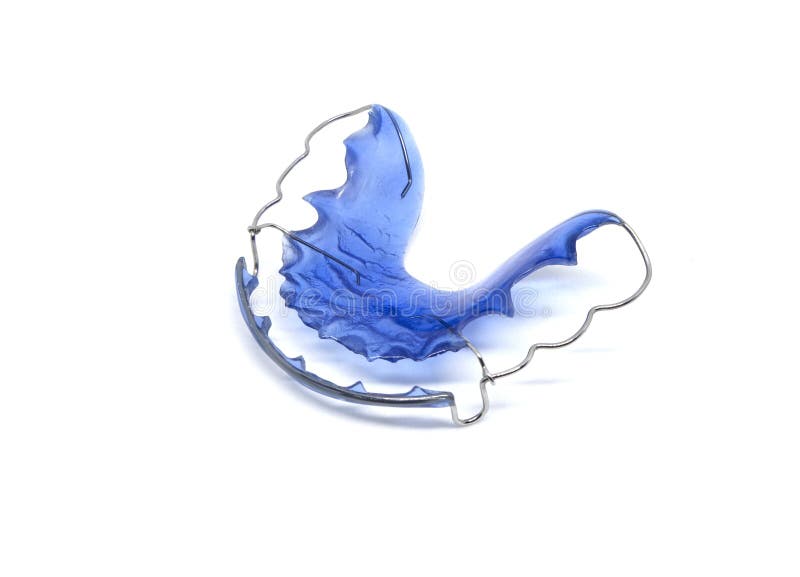 Retainer Blue on a White Background, Isolated Stock Photo - Image of ...