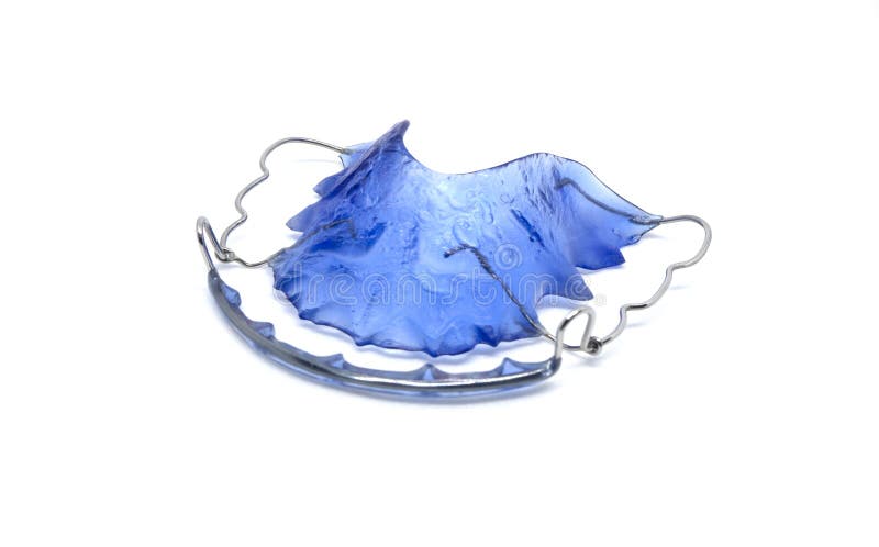 Retainer Blue on a White Background, Isolated Stock Photo - Image of ...