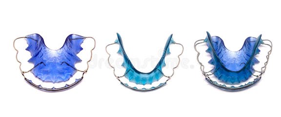 Retainer Blue on a White Background, Isolated Stock Photo - Image of ...