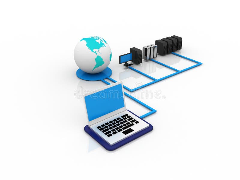 Rete informatica illustrazione di stock. Illustrazione di comunichi ...