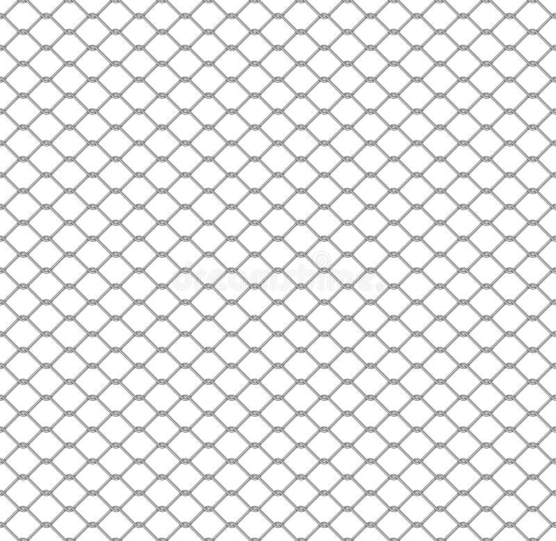 Recinzione a Maglie Metalliche Senza Giunture Illustrazione di Stock ...