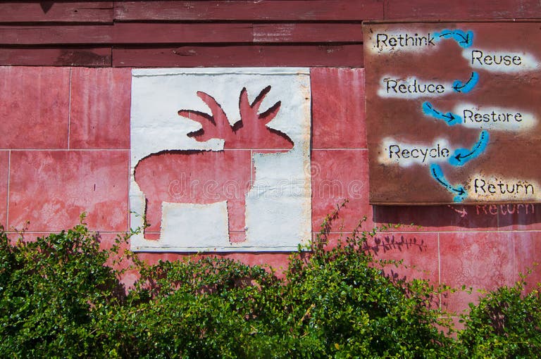 Rethink Reuse Reduce Restore Recycle Return Stock Image - Image of ...