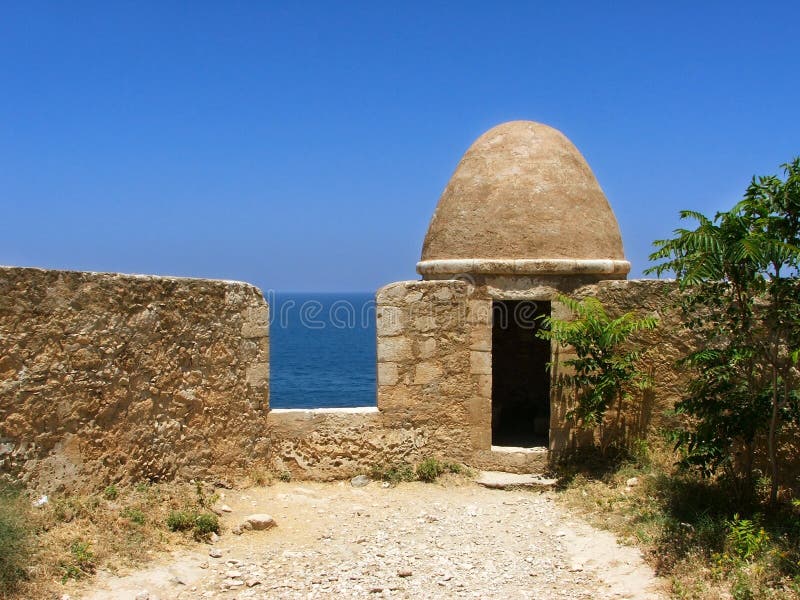 Rethymno fortress stock photo. Image of stone, doorway - 11198186