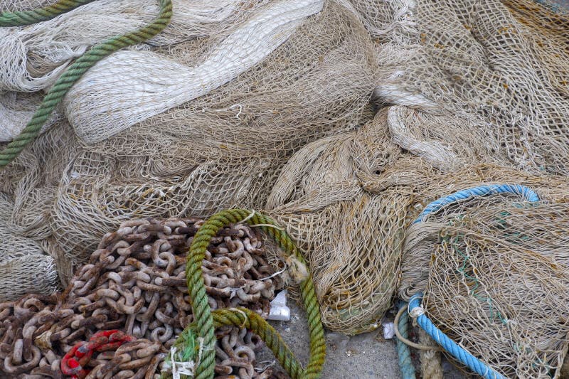 Reti da pesca stock photo. Image of plant, boat, thread - 94254922