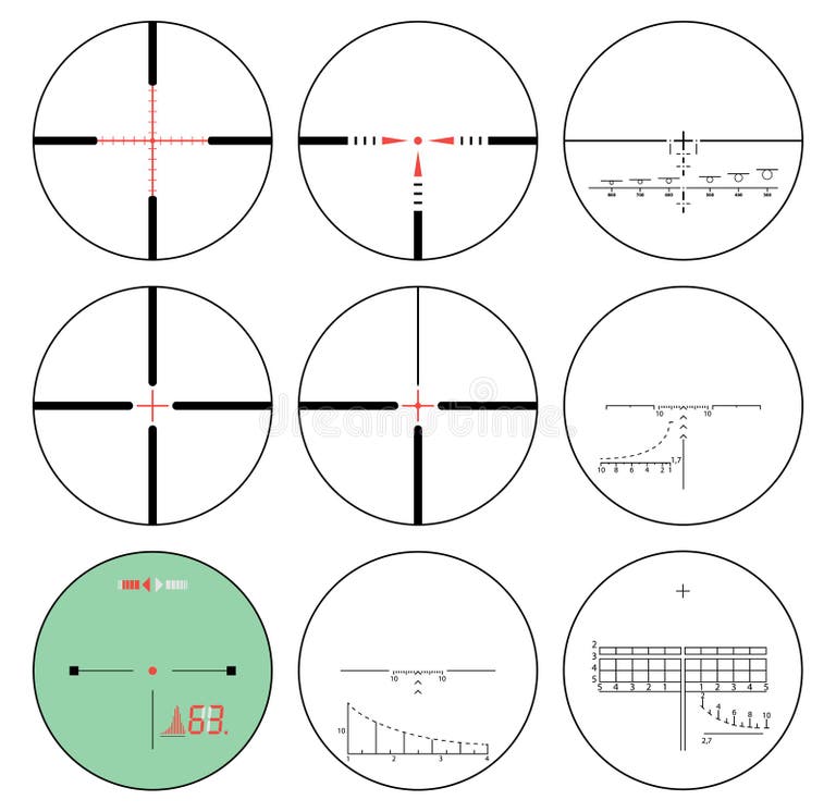 Target Reticles Stock Illustrations – 9 Target Reticles Stock ...