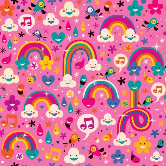 Reticolo dei Rainbow illustrazione vettoriale. Illustrazione di ...