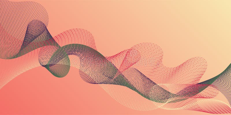 Reticulated Intersecting Curves Geometry Backdrop. Stock Vector ...