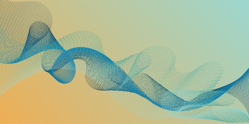 Reticulated Intersecting Curves Geometry Backdrop. Stock Vector ...