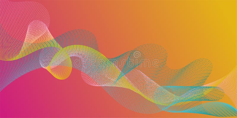 Reticulated Intersecting Curves Geometry Backdrop. Stock Vector ...