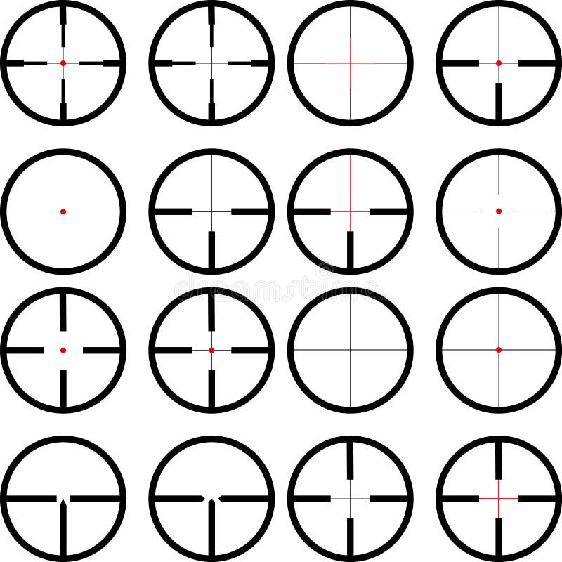 Reticule, Insieme Del Reticule, Illustrazione Vettoriale ...