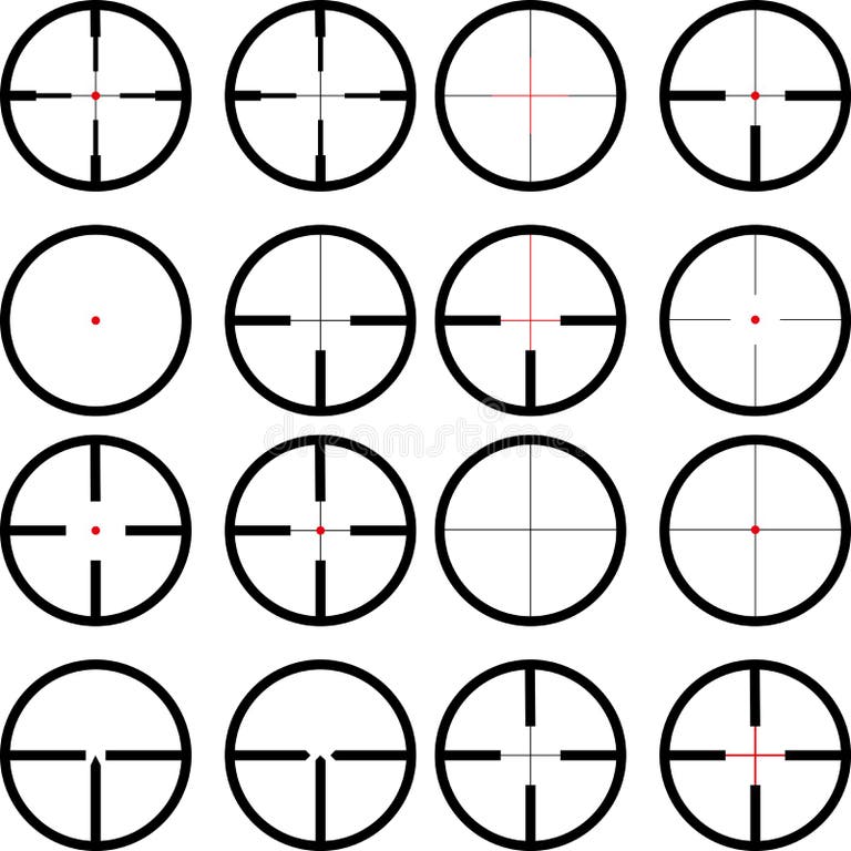 Reticule,reticule set, stock vector. Illustration of viewfinder - 84082226