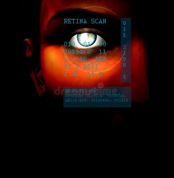 Retina Scan stock illustration. Illustration of information - 2882887