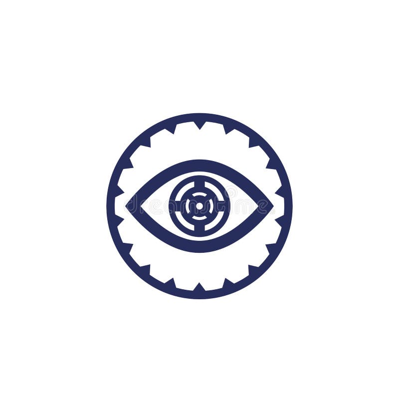 Retina Scan, Biometric Identification Icon Stock Vector - Illustration ...