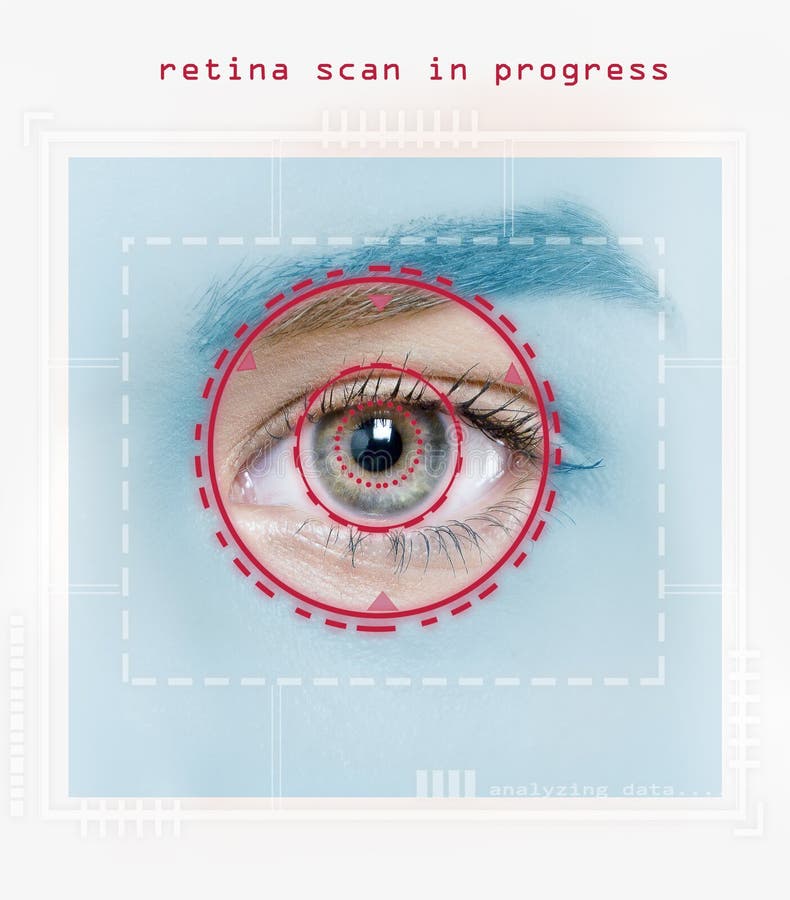 Retina scan stock illustration. Illustration of identity - 82330770