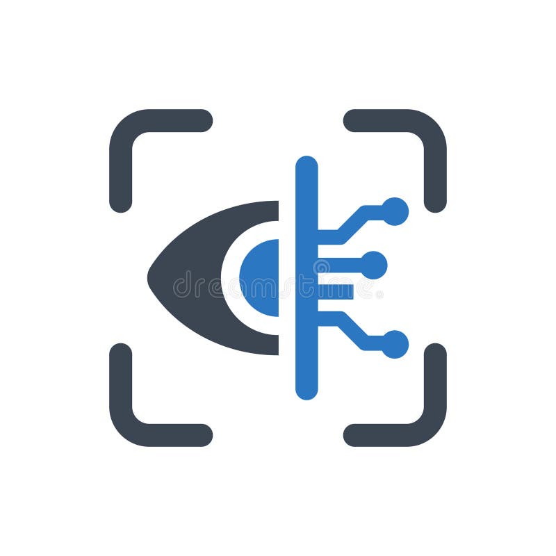 Eye Retina Scanning of Woman Face Horizontal Banner Biometric ...