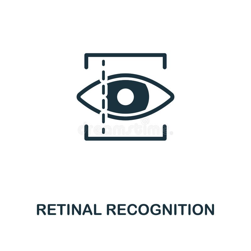 Retinal Recognition Icon. Simple Element from Security Icons Collection ...