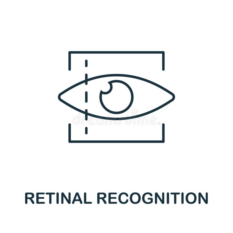 Retinal Recognition Icon. Simple Element from Security Icons Collection ...