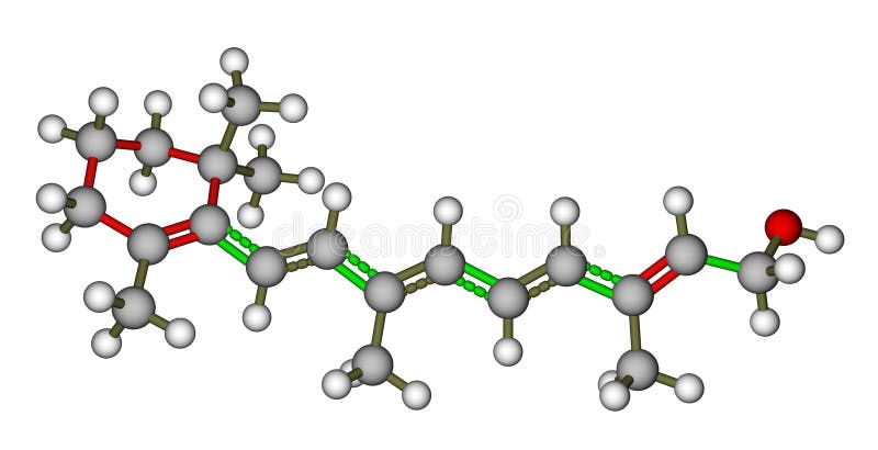 Retinal, Molecular Structures, Polyene Chromophore, 3d Model ...