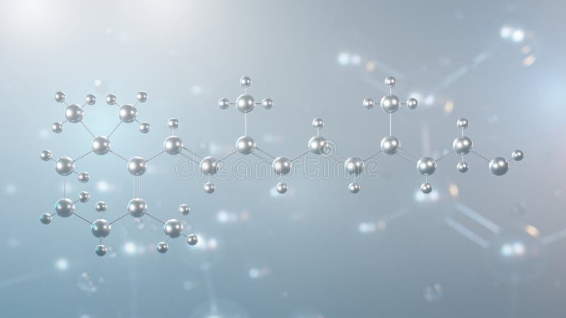 Retinol Molecular Structure, 3d Model Molecule, Vitamin A1, Structural ...
