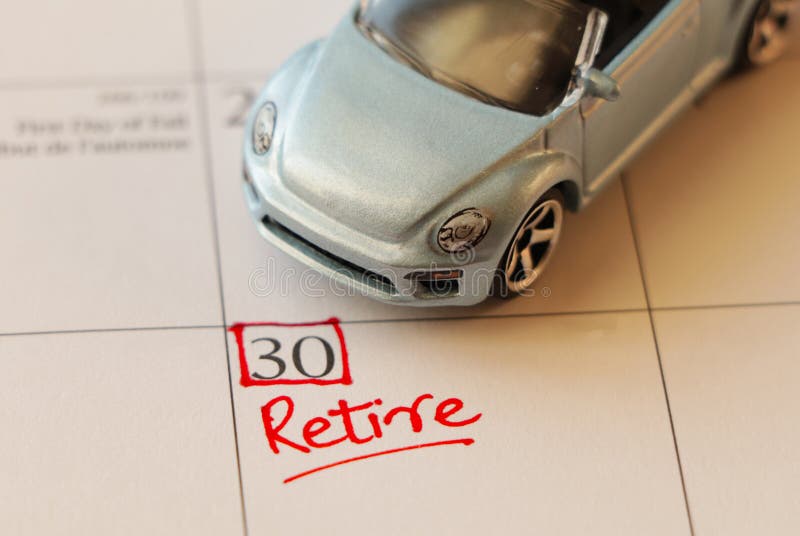 Retire with car. Date stock image. Image of file, button - 183312849