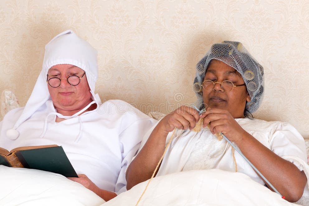 Retired couple in bed stock image. Image of adult, pensioner - 27029029