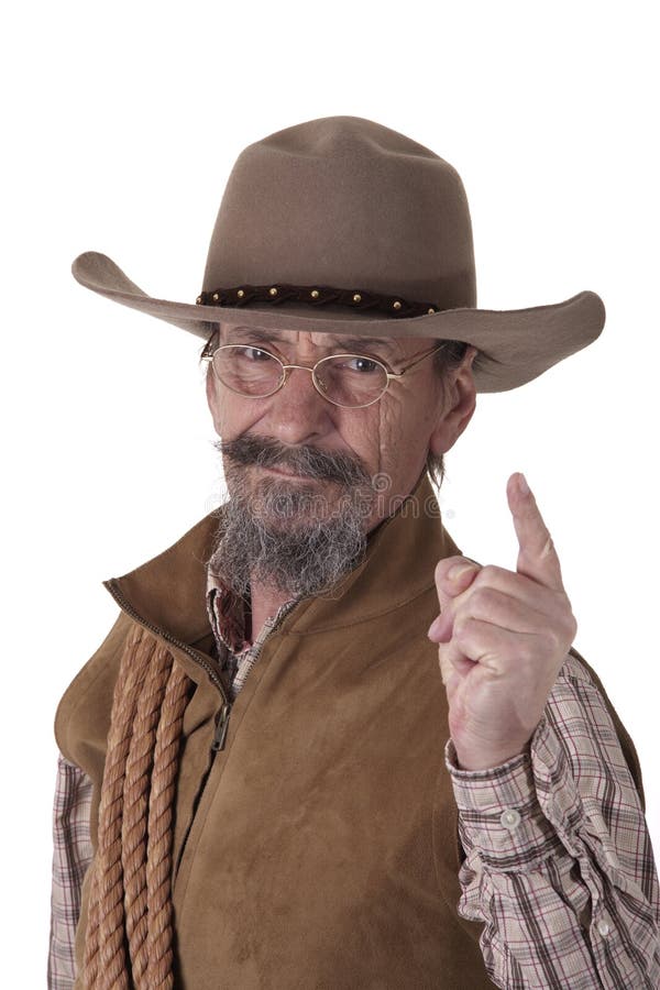 Retired cowboy stock photo. Image of finger, glass, pointing - 23497082