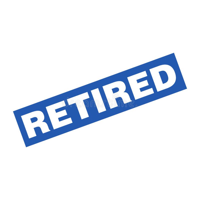 Retired Letter Rubber Stamp Template Design Stock Vector - Illustration ...