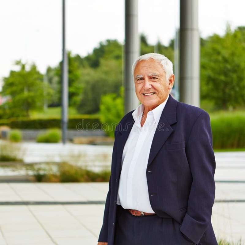 Retired old businessman stock photo. Image of citizen - 70400746