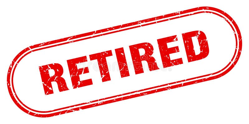 Retired Stamp. Retired Round Vintage Grunge Label Stock Vector ...