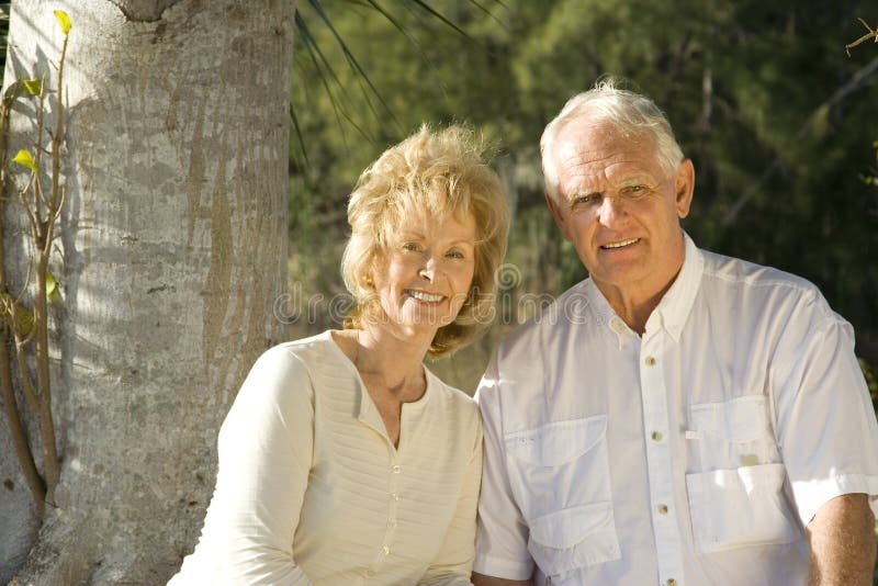 Happy Retired Couple stock image. Image of fifties, silver - 899473