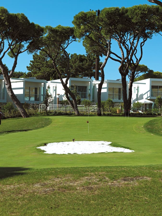 Retirement Community Condos on a Resort Golf Course Stock Image - Image ...