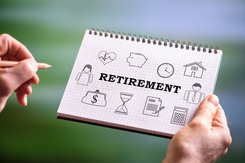 Retirement Concept on a Notepad Stock Image - Image of finance ...