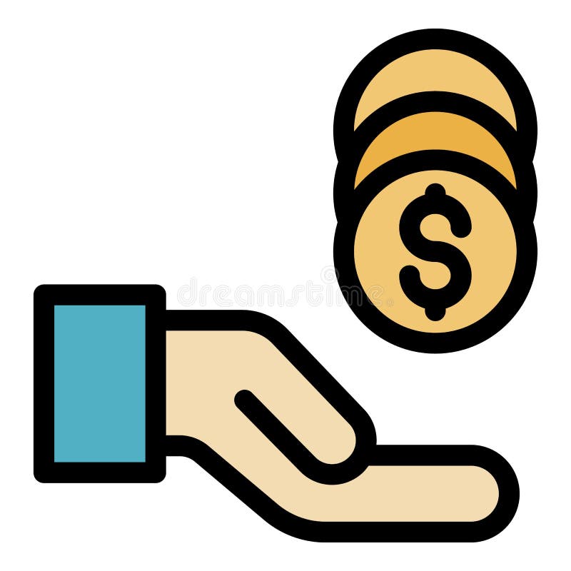 Retirement Fund Icon Color Outline Vector Stock Vector - Illustration ...