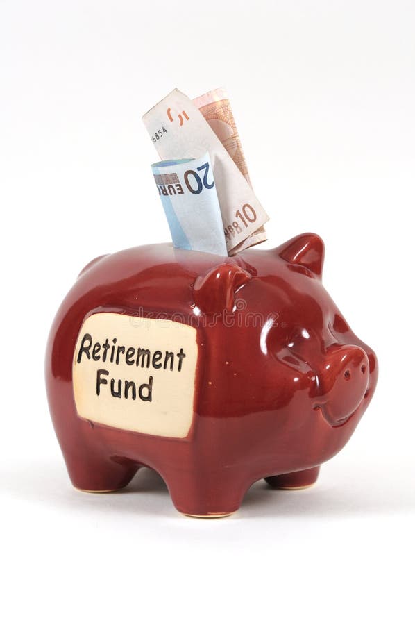 Retirement savings in box stock image. Image of bills - 13444215