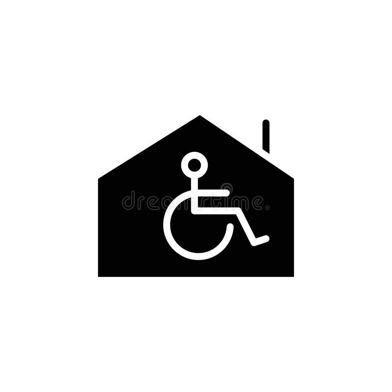 Retirement Home Icon Web Design in Vector Stock Vector - Illustration ...