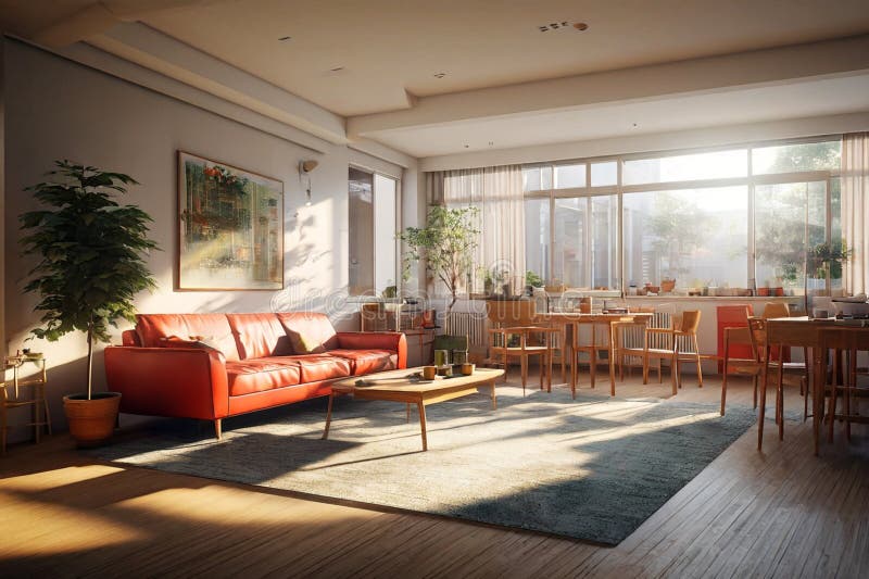 Retirement Home Rendered in VRAY Stock Photo - Image of windows ...